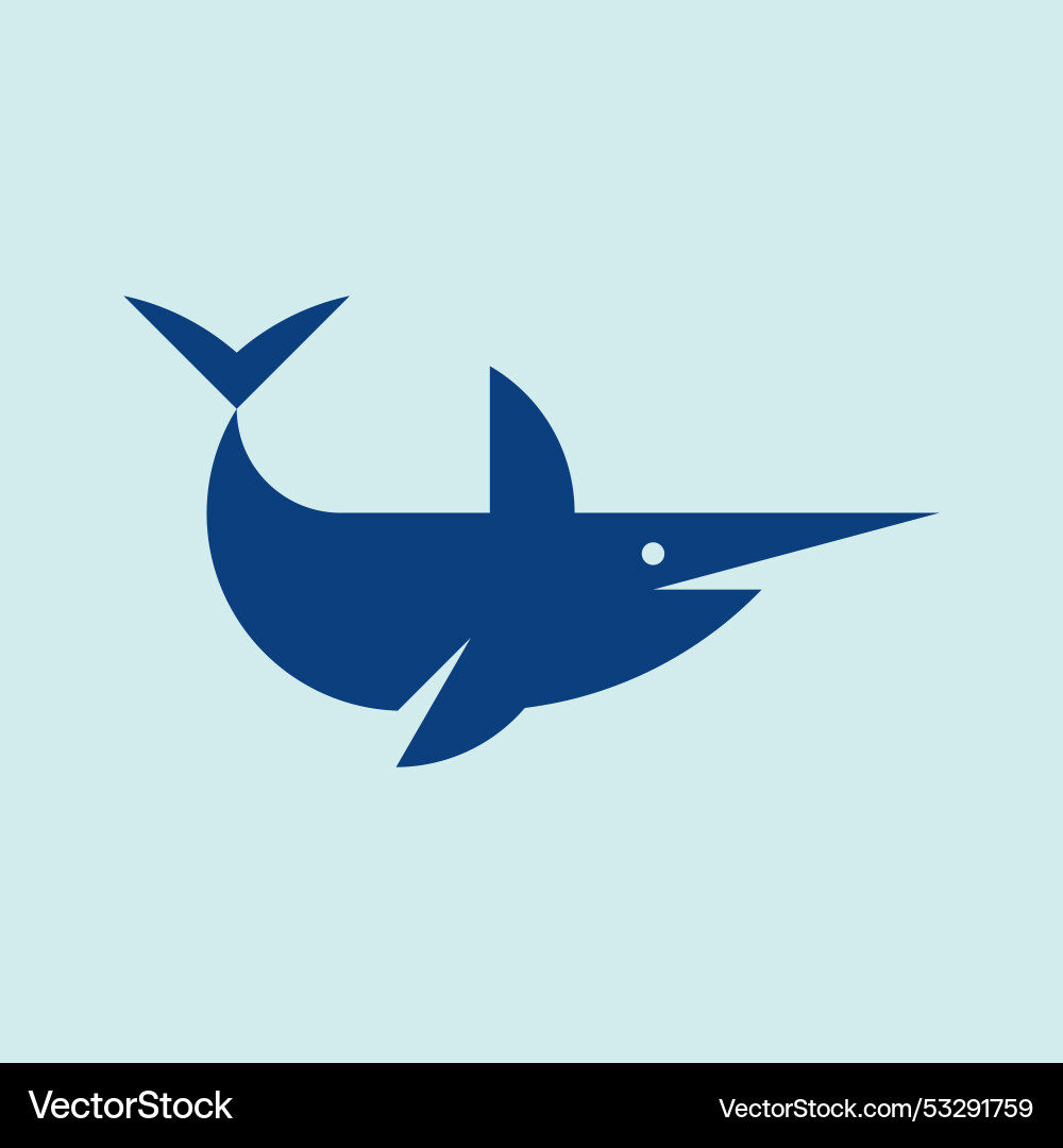 Swordfish logo Royalty Free Vector Image - VectorStock