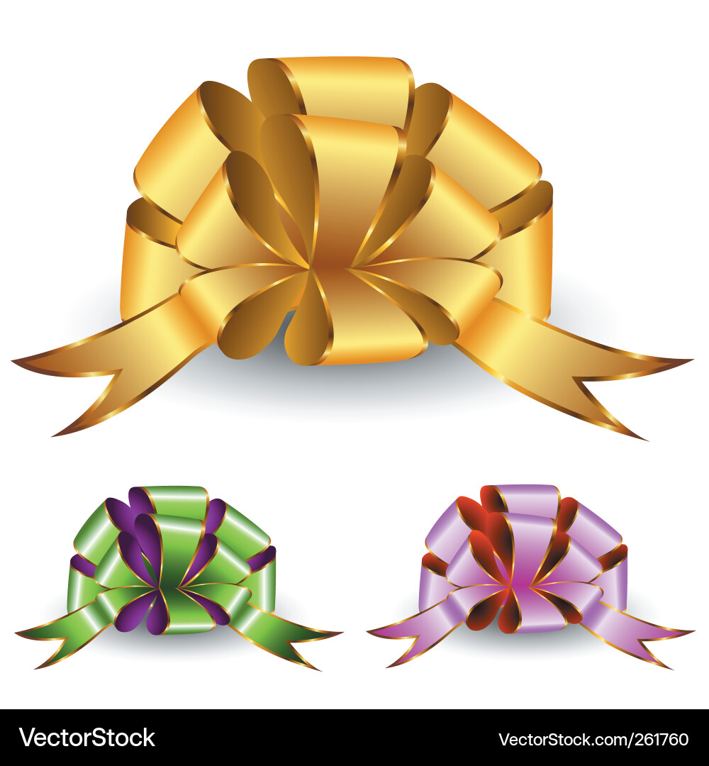 Bow Royalty Free Vector Image - VectorStock