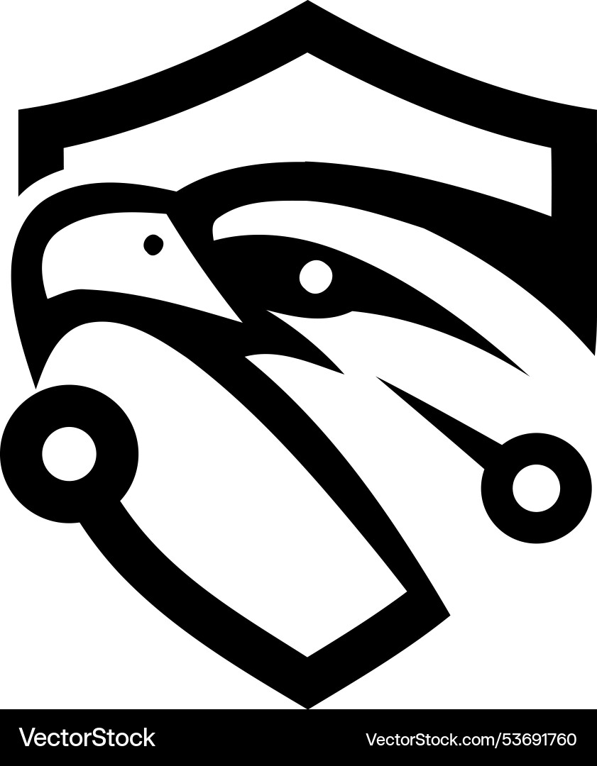 Eagle tech logo Royalty Free Vector Image - VectorStock