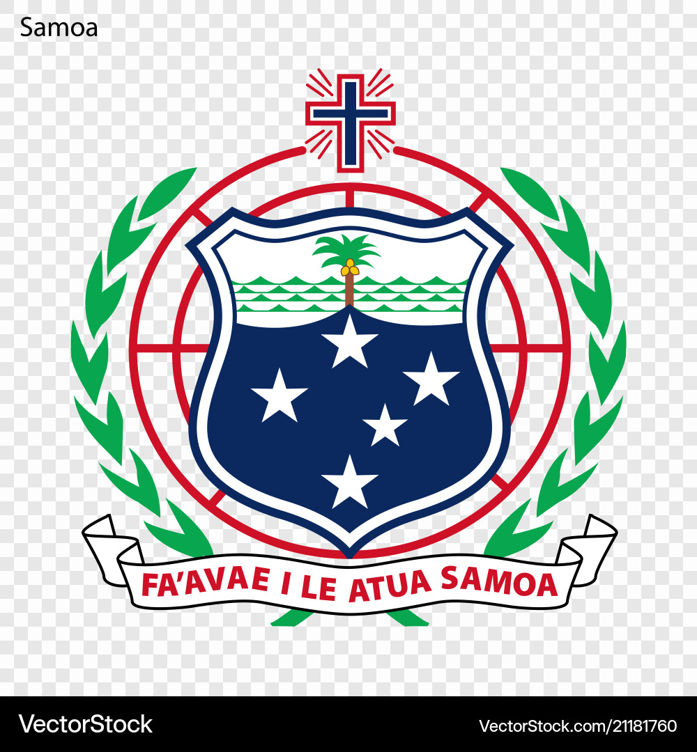 Emblem of samoa Royalty Free Vector Image - VectorStock
