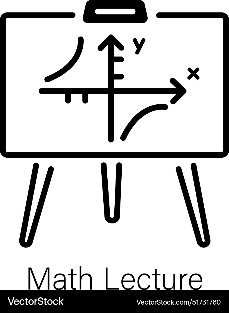 Math lecture Royalty Free Vector Image - VectorStock
