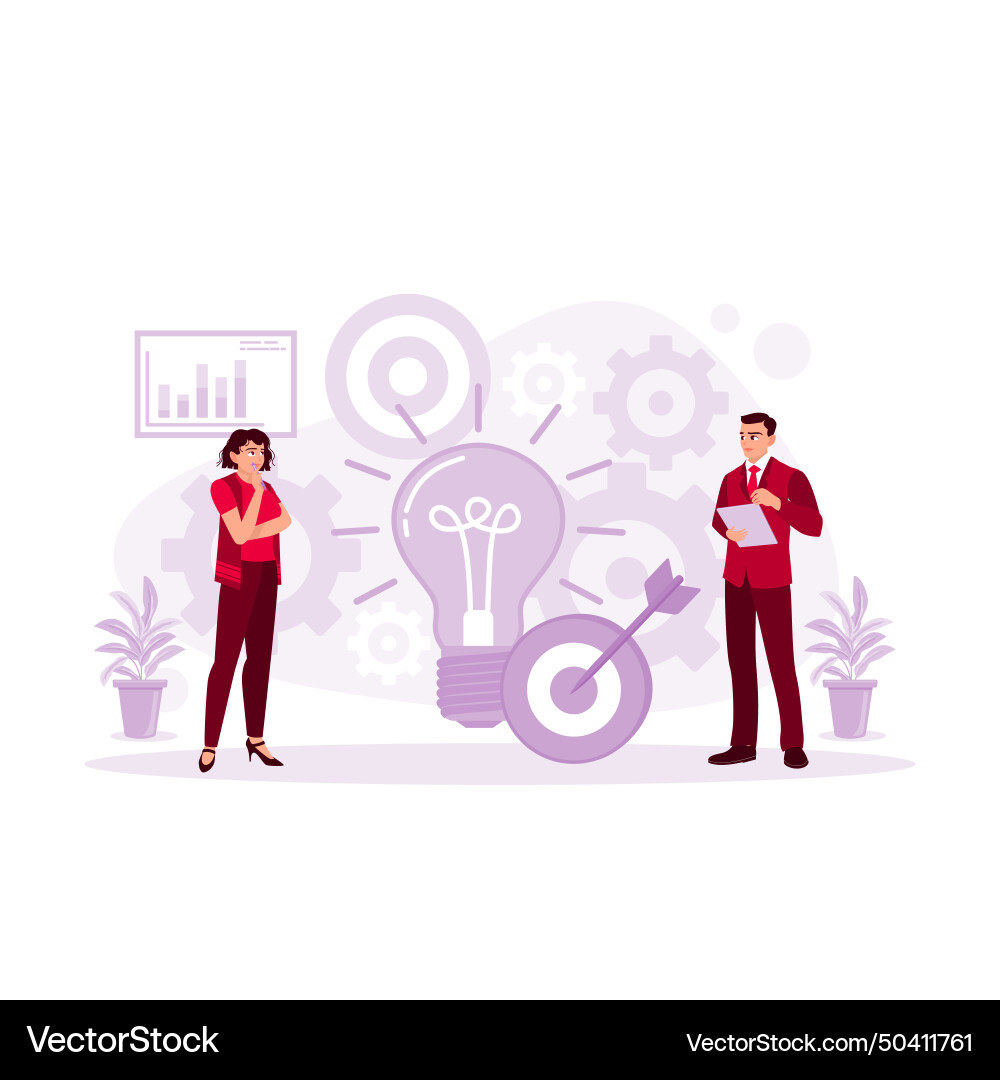 Business and technology concepts marketer Vector Image