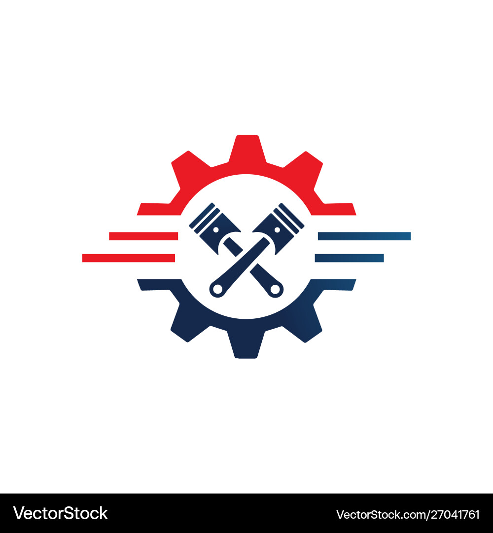 Creative car mechanic auto repair logo graphic Vector Image