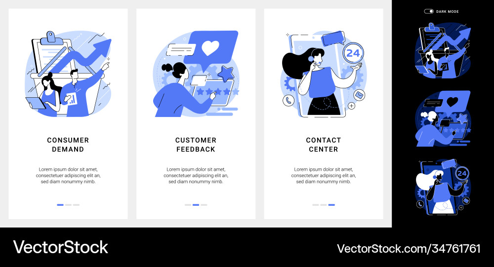Customer relationship management mobile app ui kit