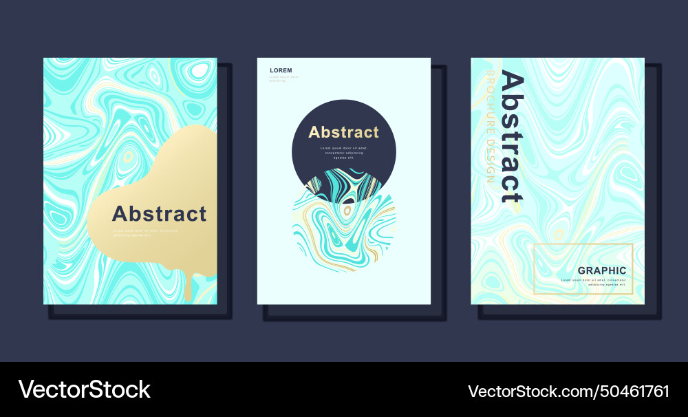 Set of abstract cover template Royalty Free Vector Image