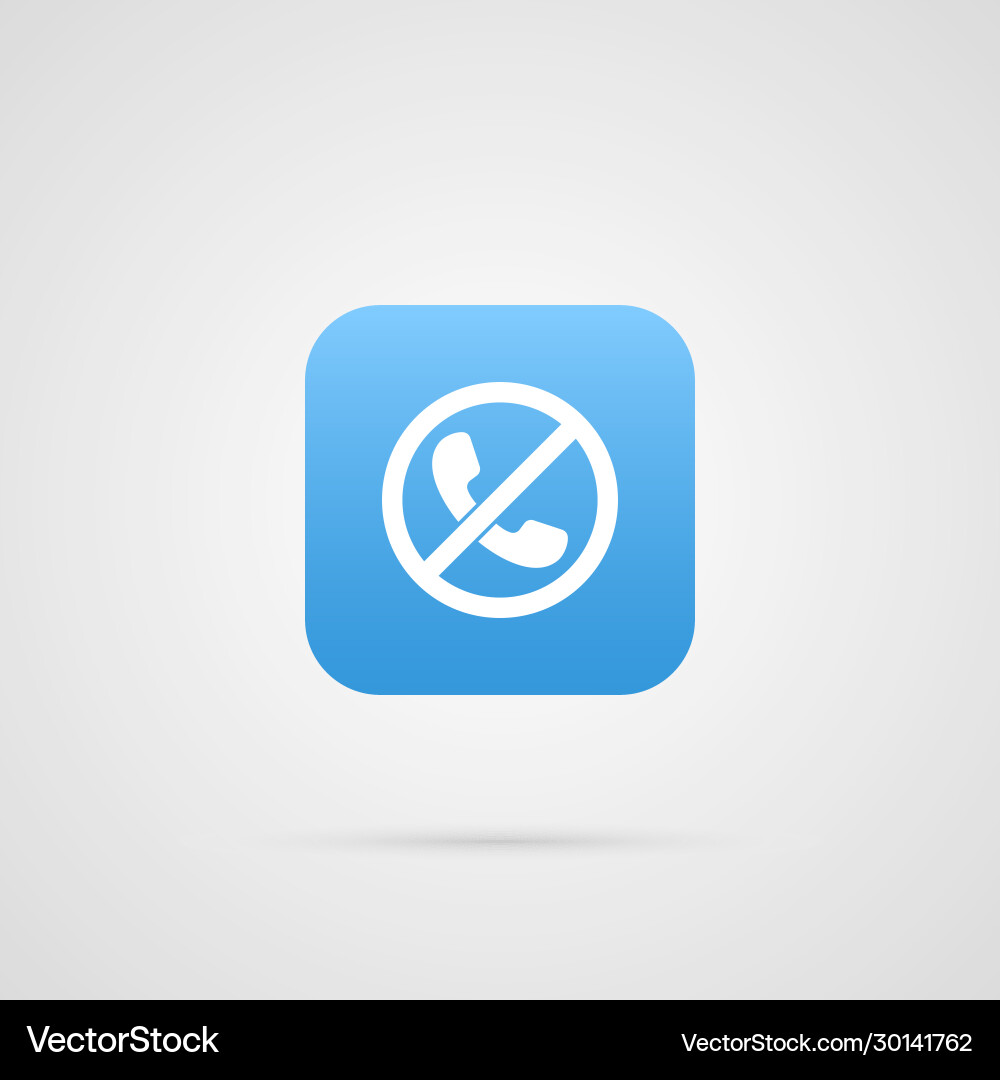 Missed call icon app symbol for your web Vector Image