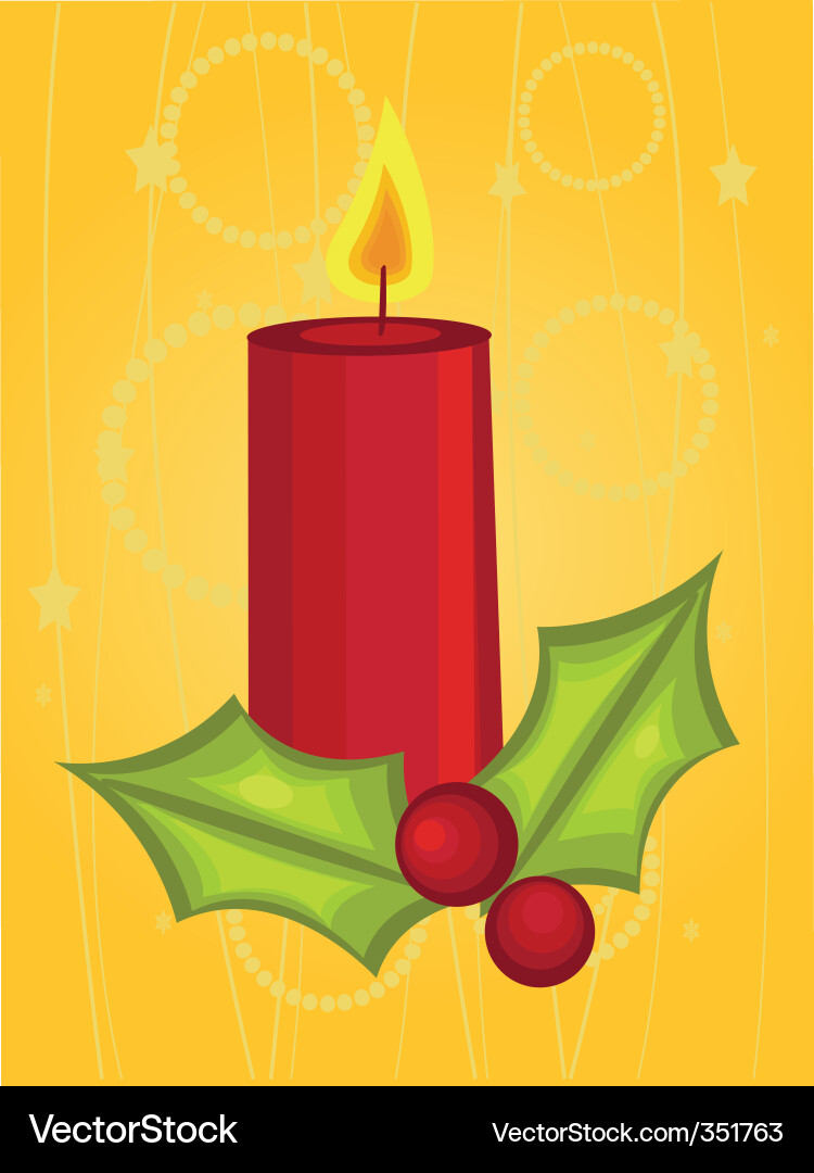 Candle Royalty Free Vector Image - VectorStock