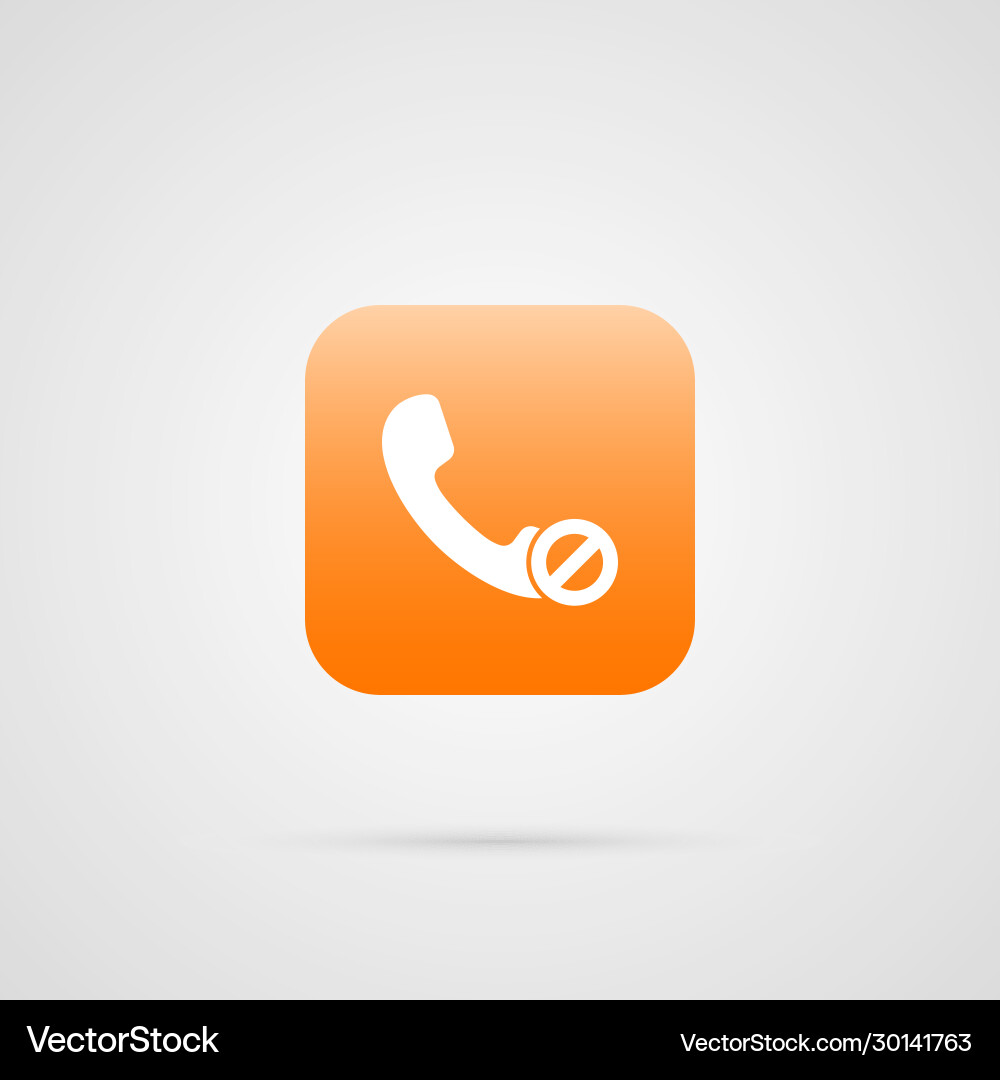 Missed call icon app symbol for your web Vector Image