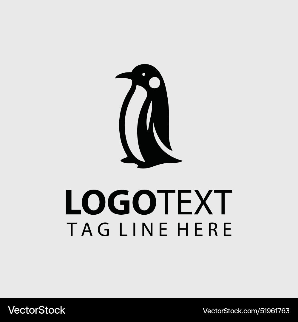 Penguin logo Royalty Free Vector Image - VectorStock