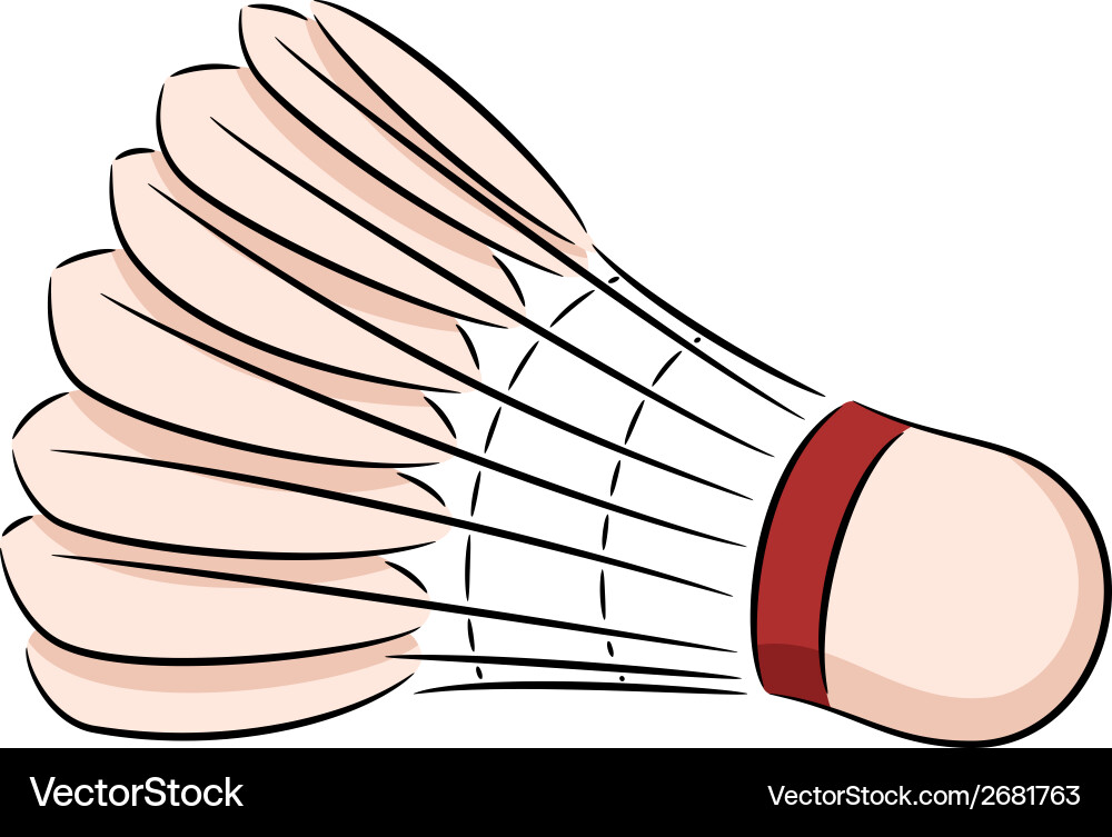 Shuttlecock Royalty Free Vector Image - VectorStock