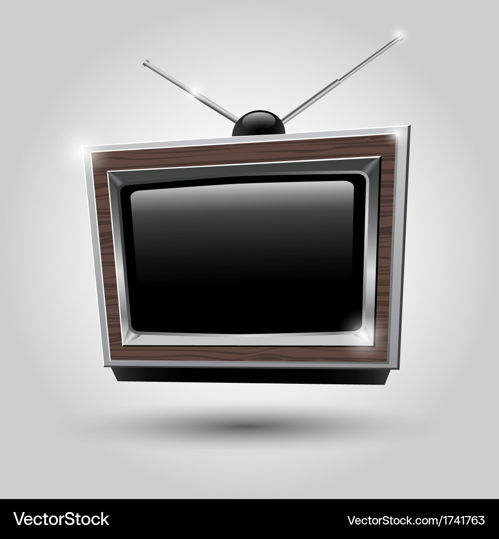 Tv frame antennas Royalty Free Vector Image - VectorStock