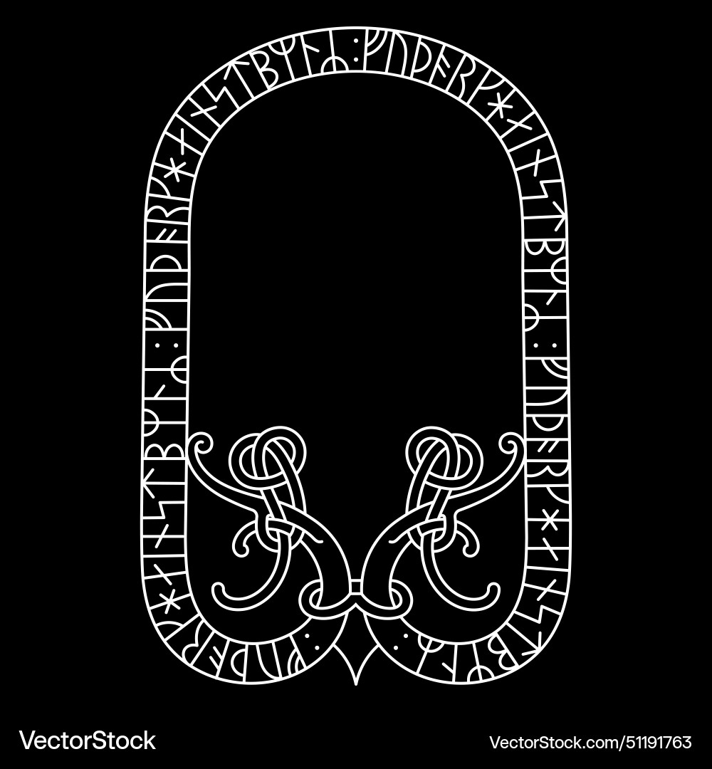 Viking scandinavian design ancient decorative Vector Image