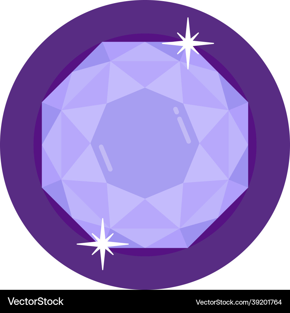 Quartz gem Royalty Free Vector Image - VectorStock