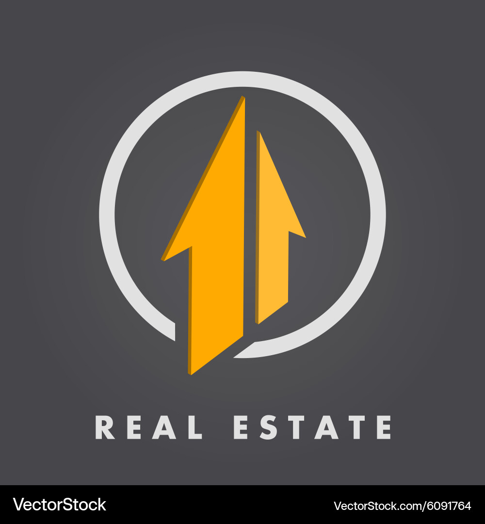 Real estate logo Royalty Free Vector Image - VectorStock