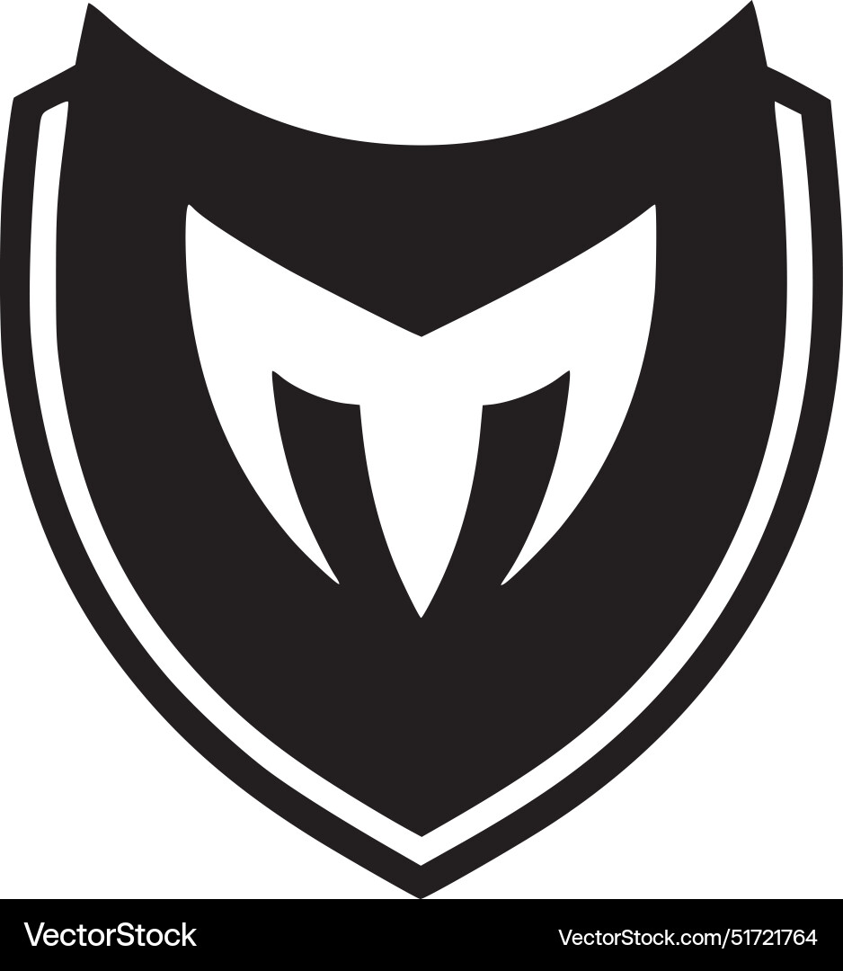 Shield - minimalist and simple silhouette Vector Image