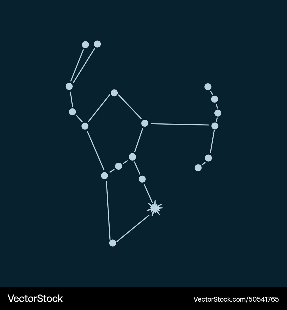Orion constellation icon pict Royalty Free Vector Image
