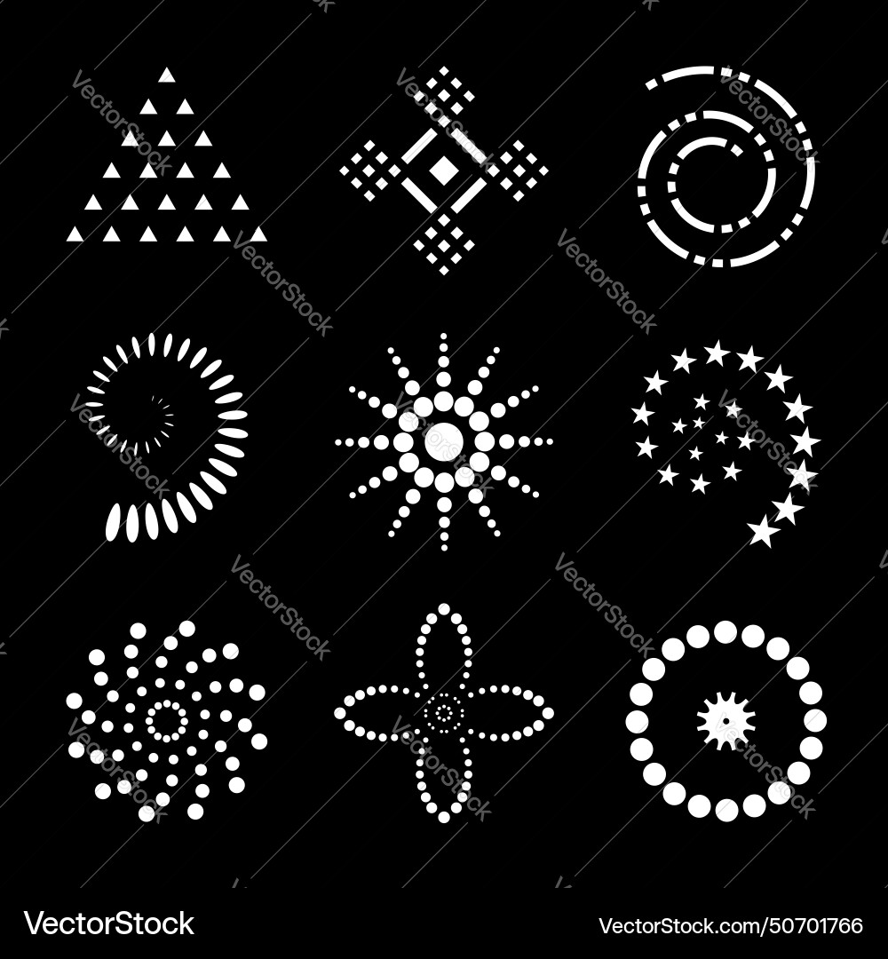 Design elements set Royalty Free Vector Image - VectorStock