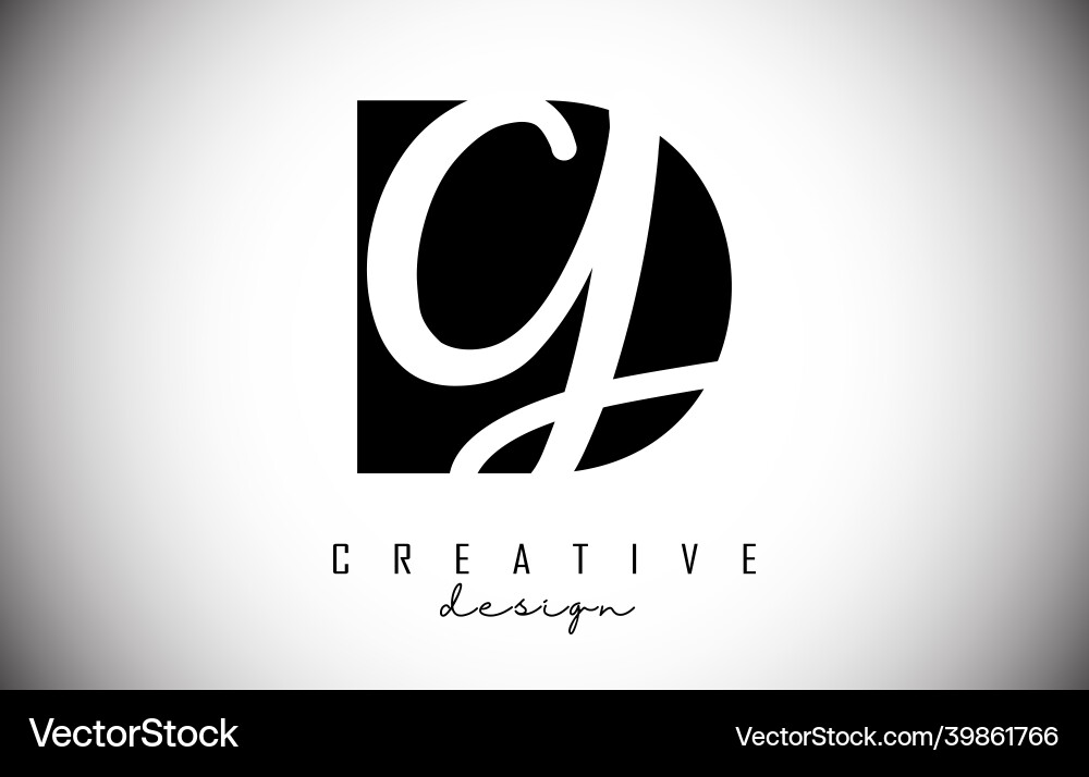 Letters dg d g logo with a minimalist design Vector Image