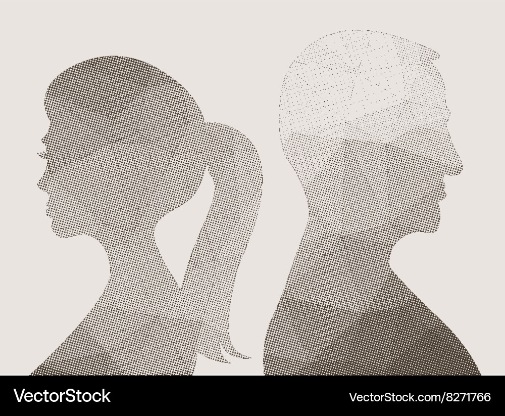 Man and woman Royalty Free Vector Image - VectorStock