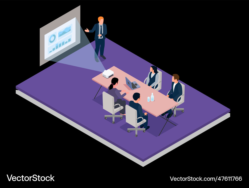 Meeting room concept Royalty Free Vector Image