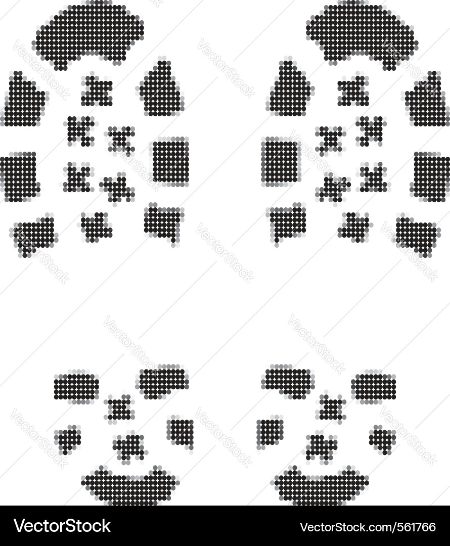 Muddy Bootprints Royalty Free Vector Image - VectorStock