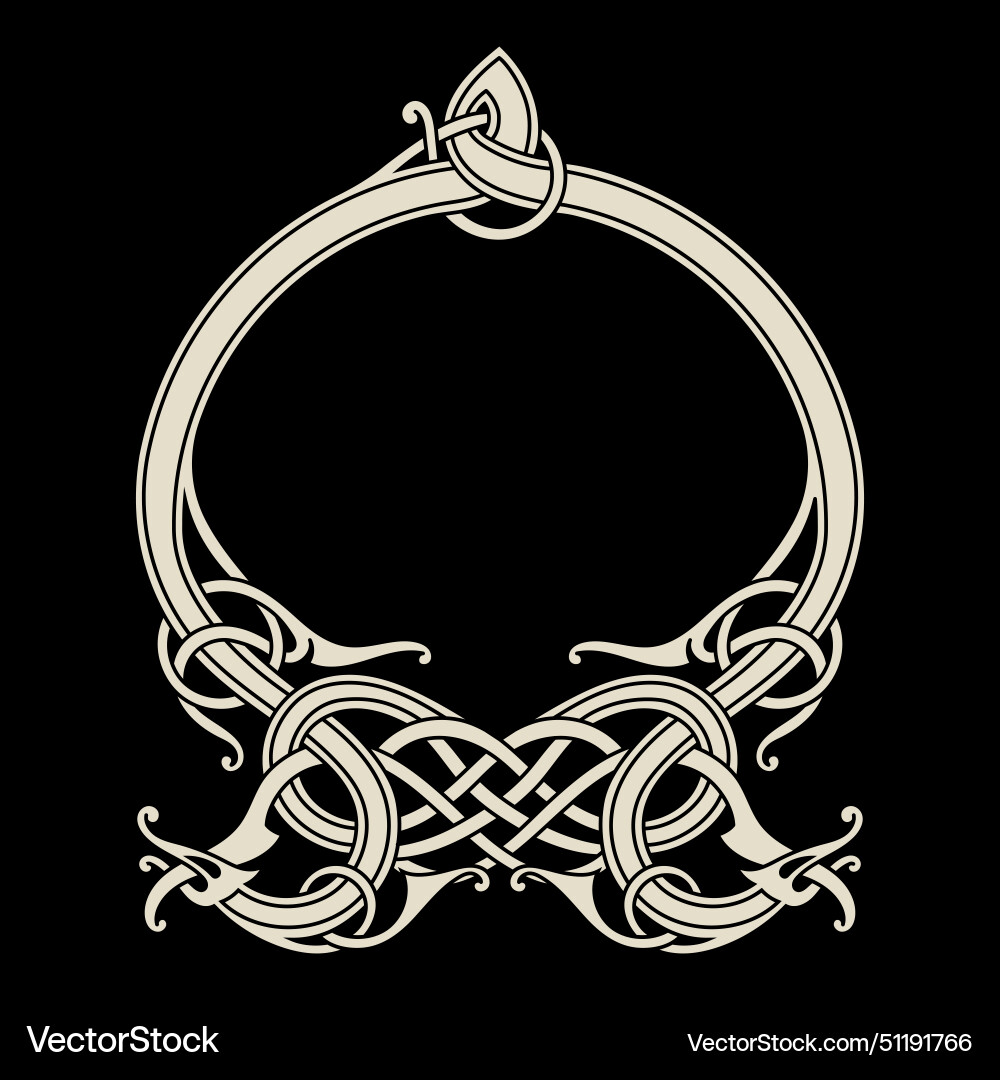 Viking scandinavian design ancient decorative Vector Image