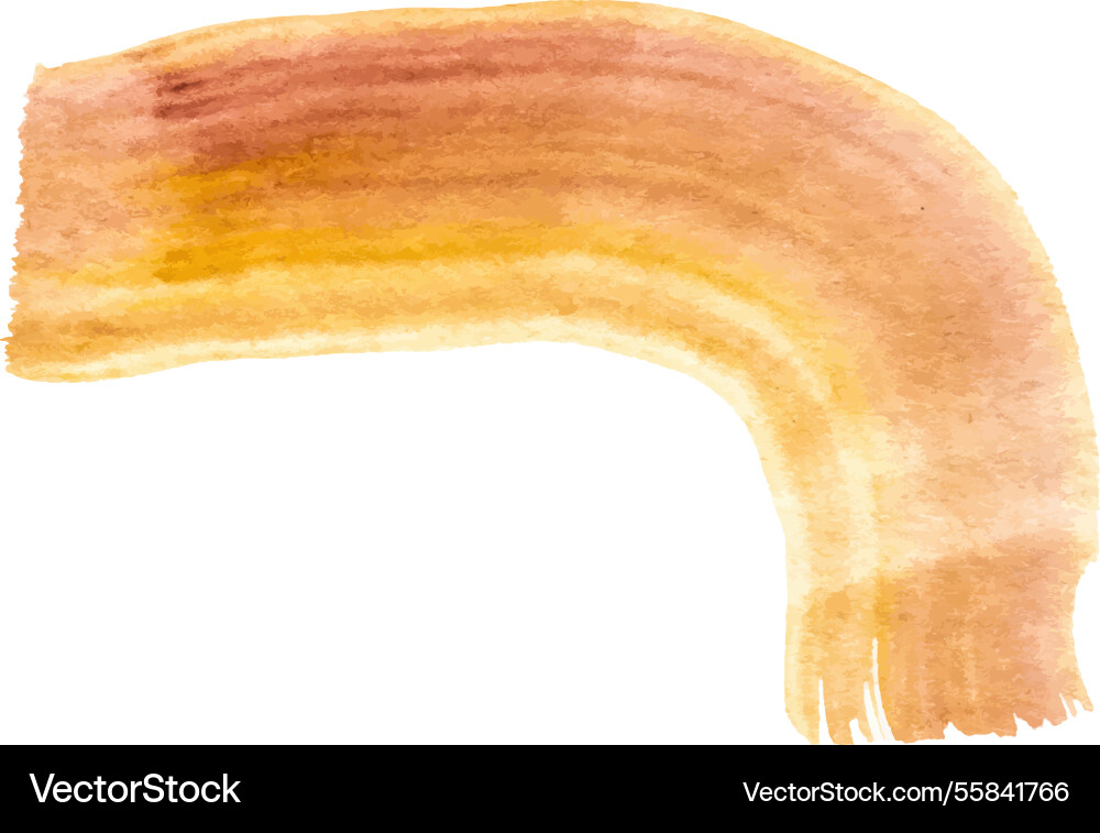 Watercolor painted brush stroke hand drawn design Vector Image