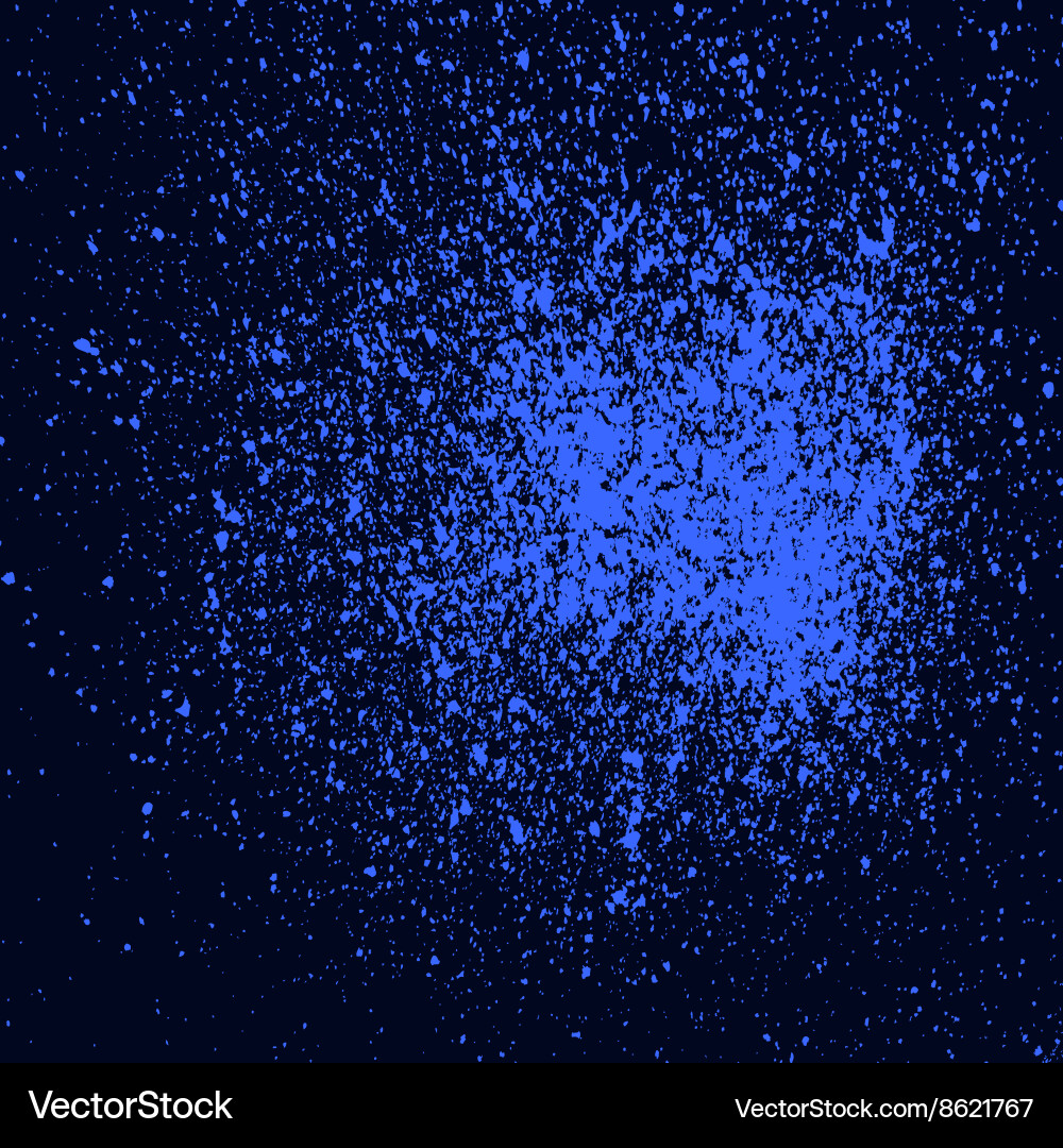 Acrylic paint splatter on black background neon Vector Image