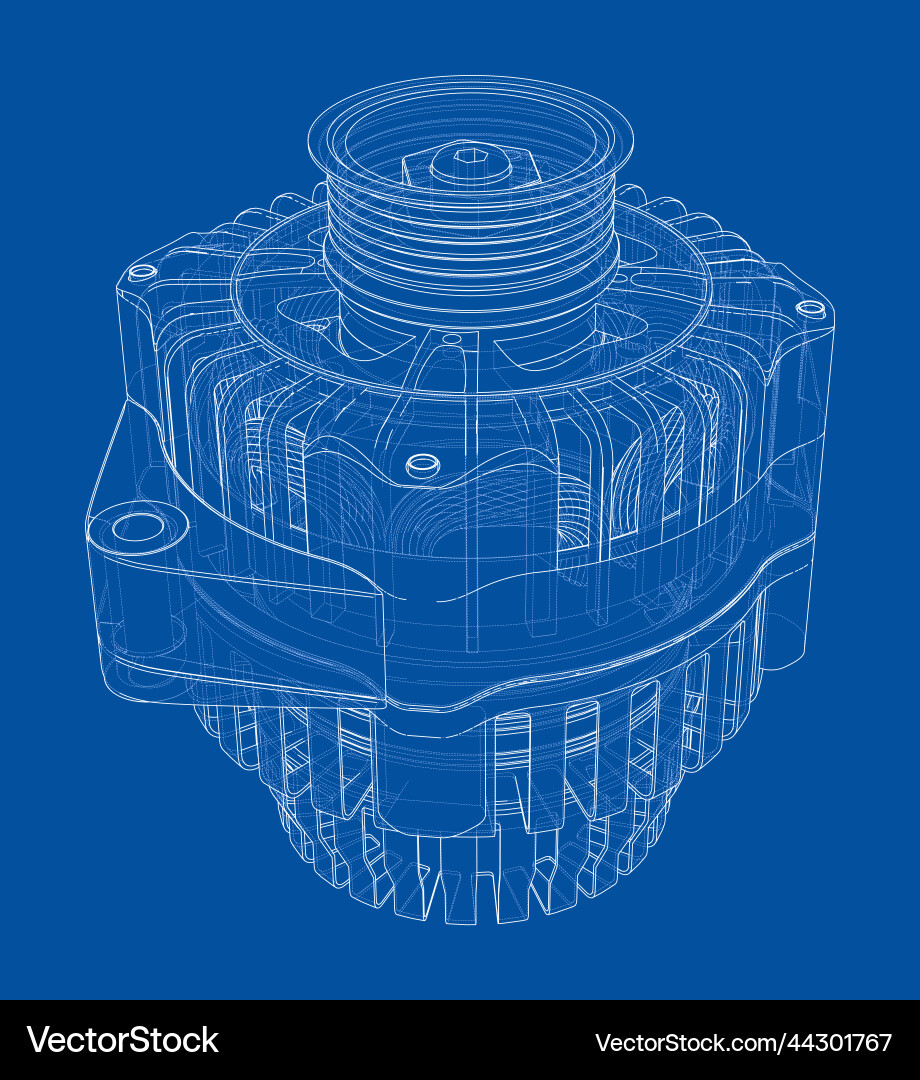 Car generator Royalty Free Vector Image - VectorStock