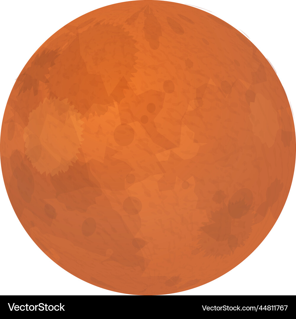 Mars isometric icon Royalty Free Vector Image - VectorStock