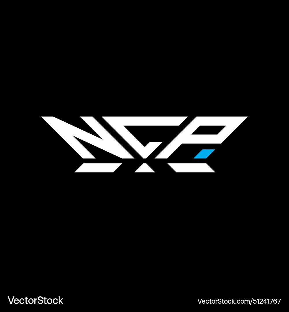 Nlp letter logo design simple and modern Vector Image