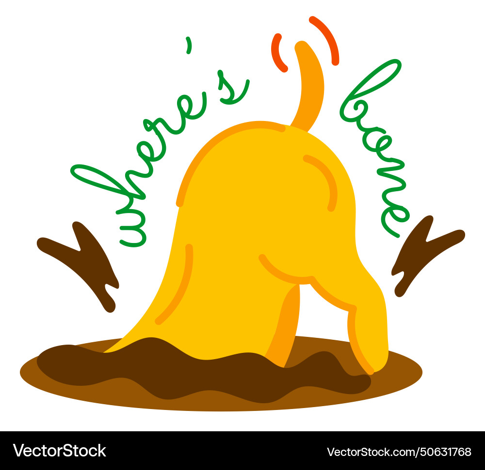 Dog digging Royalty Free Vector Image - VectorStock