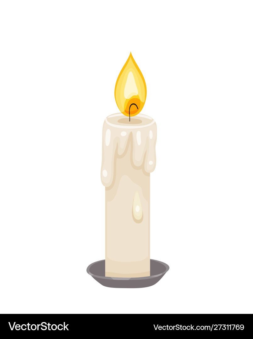 Candle Royalty Free Vector Image - VectorStock