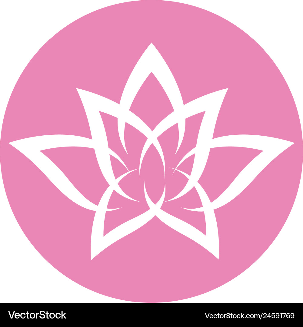 Lotus icon Royalty Free Vector Image - VectorStock