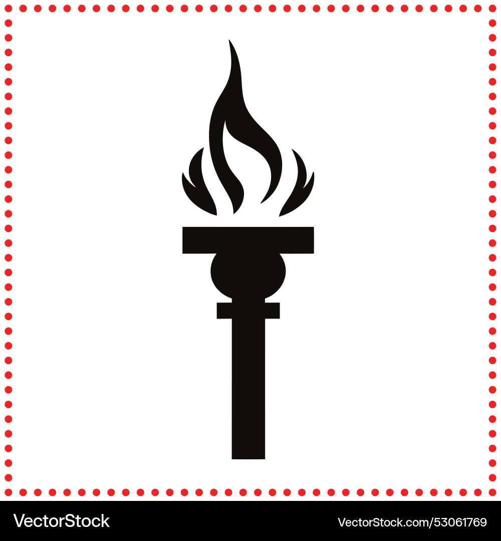 Moderne Torch-Ikone ideal für akademische Logos Vektorbild