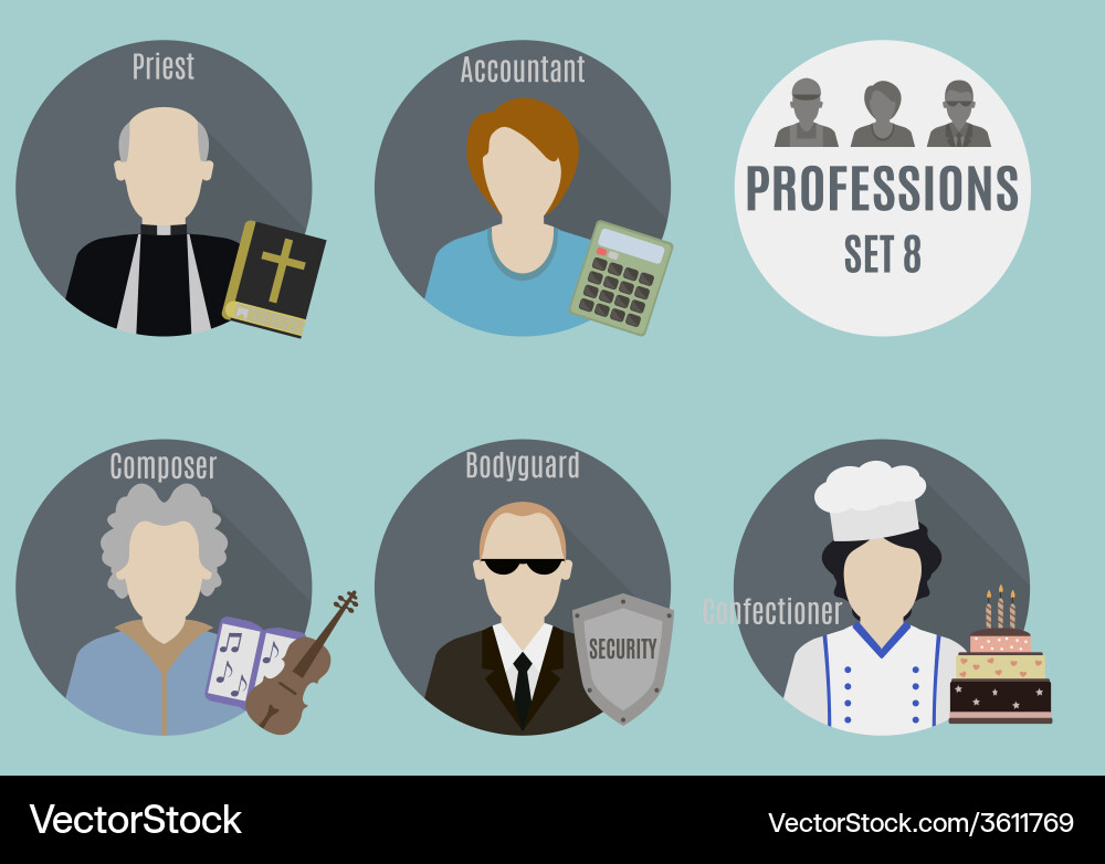 Profession people Royalty Free Vector Image - VectorStock