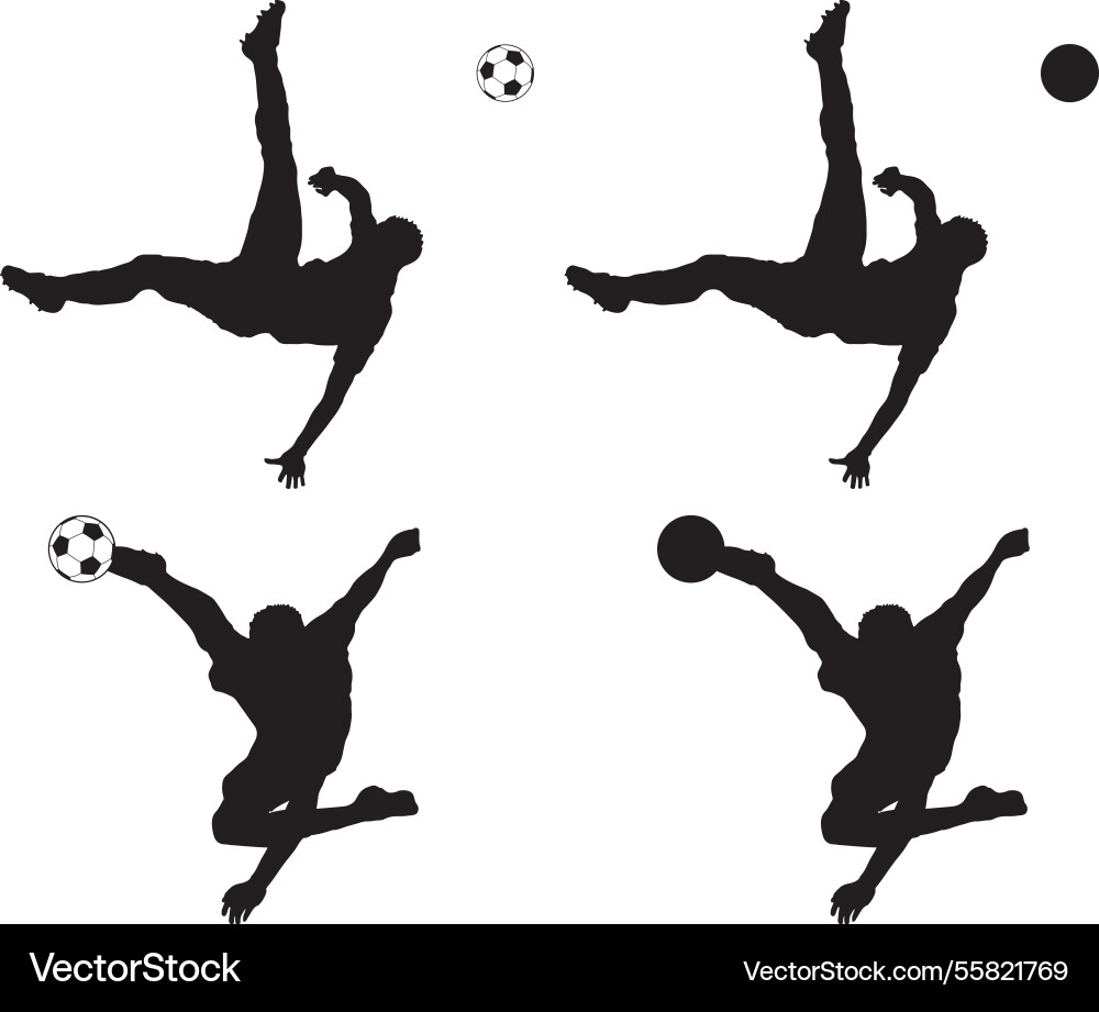 Soccer player volley ball sport Royalty Free Vector Image