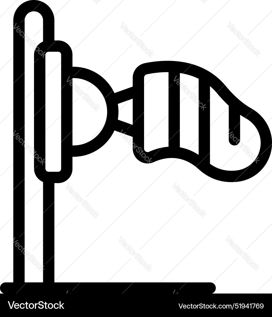 Windsock showing wind direction and strength Vector Image