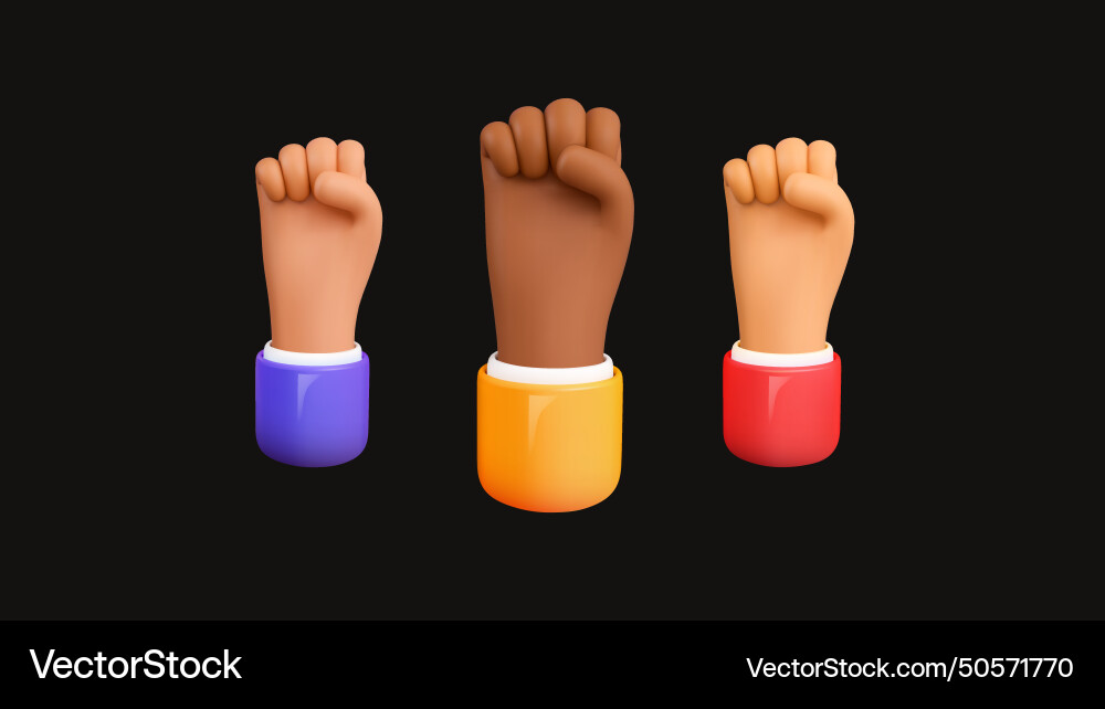 Human rights protection protests international Vector Image