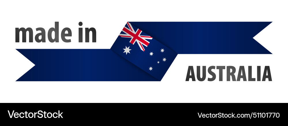 Made in australia graphic and label Royalty Free Vector