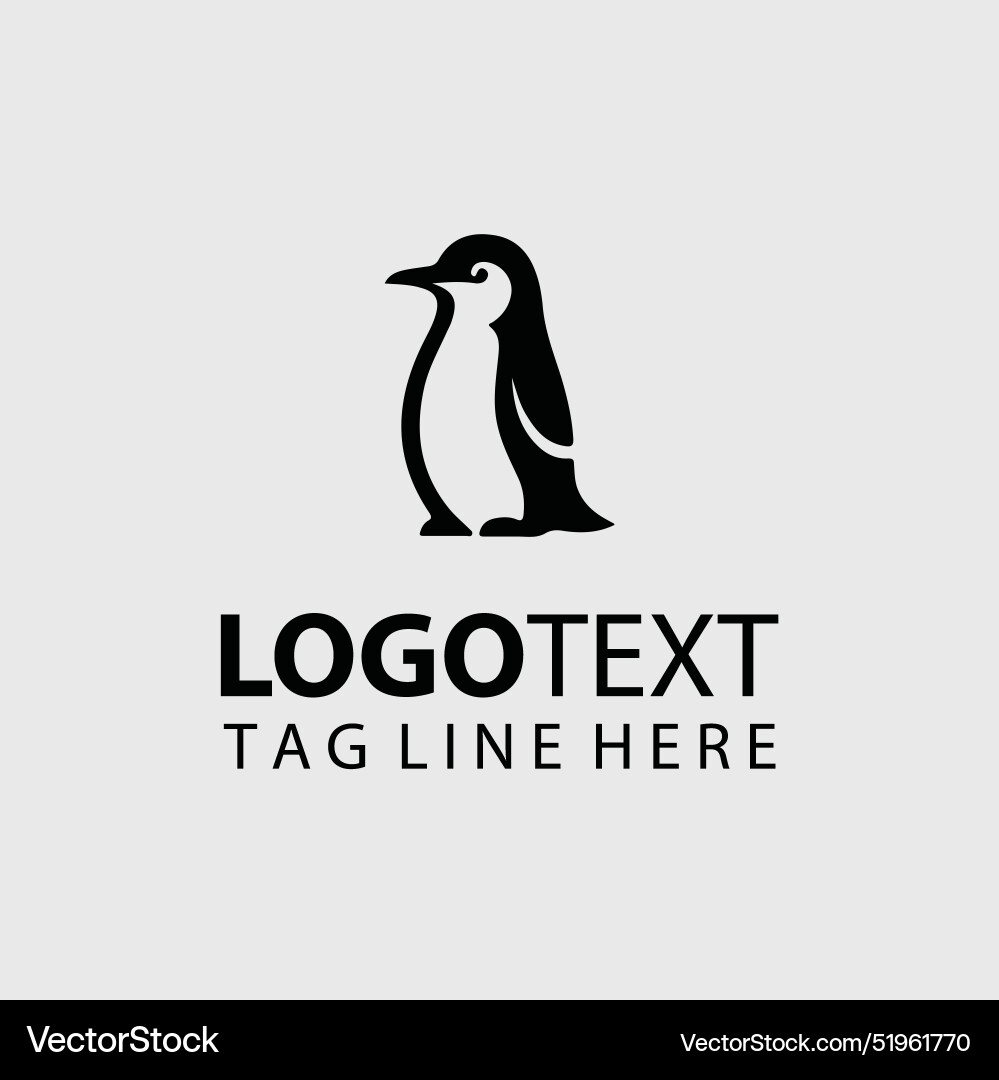 Penguin logo Royalty Free Vector Image - VectorStock