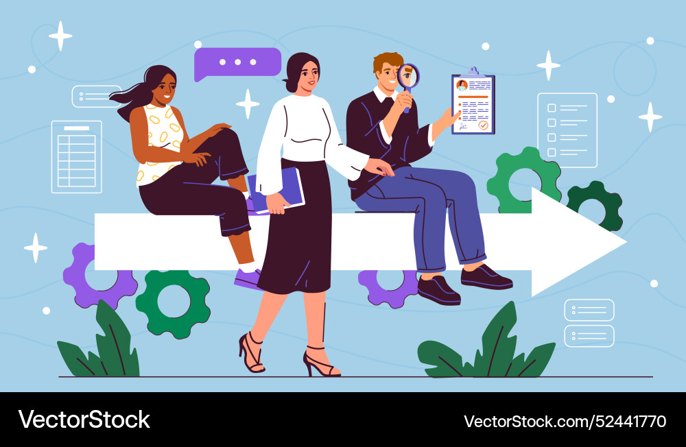 Shared responsibility concept collaboration Vector Image