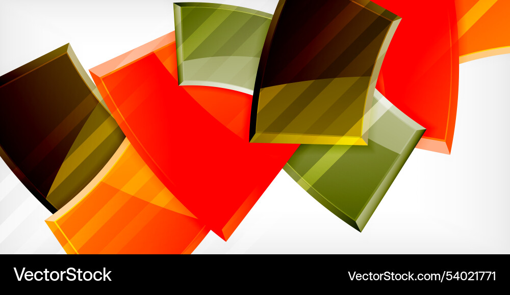 Abstract color geometric shapes Royalty Free Vector Image