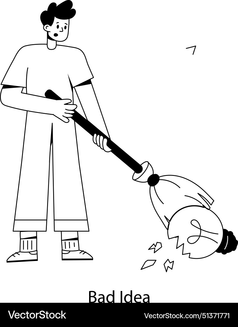 Bad idea Royalty Free Vector Image - VectorStock