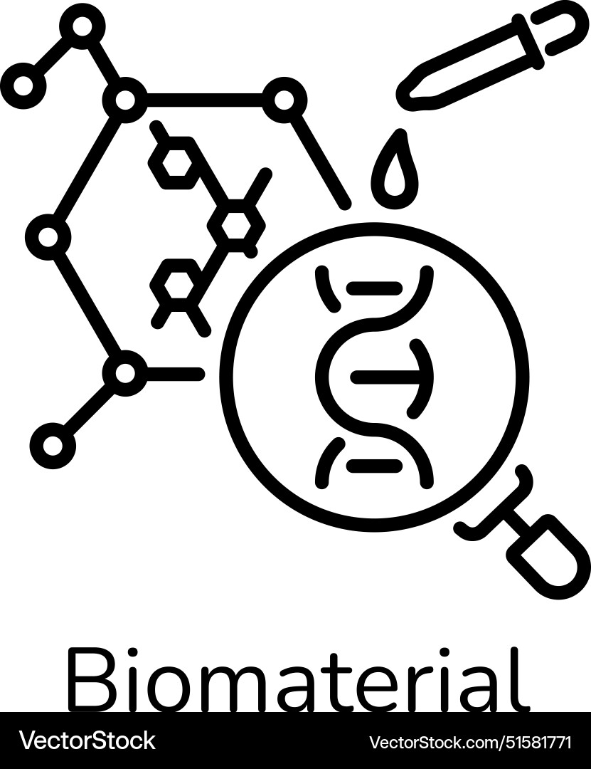 Biomaterial Royalty Free Vector Image - VectorStock