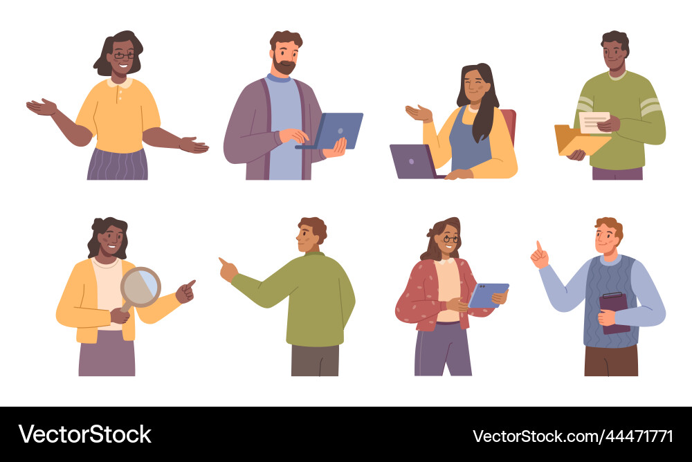 Business people workers and employees Royalty Free Vector