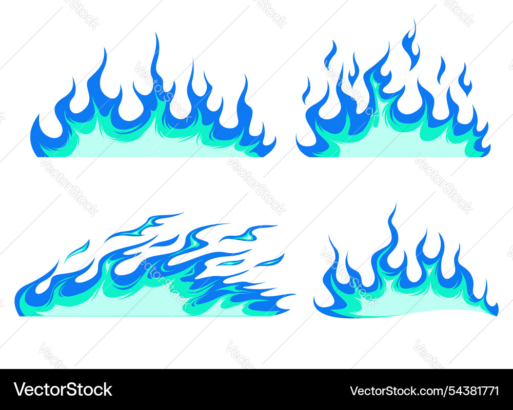 Cartoon of fire element flames bright Royalty Free Vector