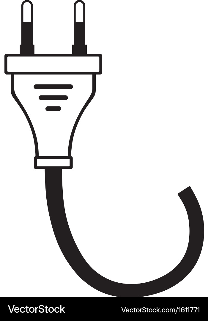 Electric cable Royalty Free Vector Image - VectorStock