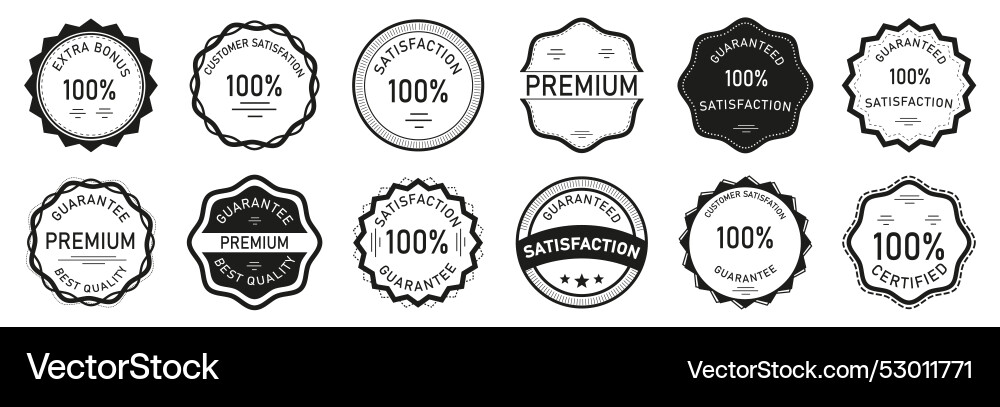 Extra bonus customer satisfaction premium quality Vector Image