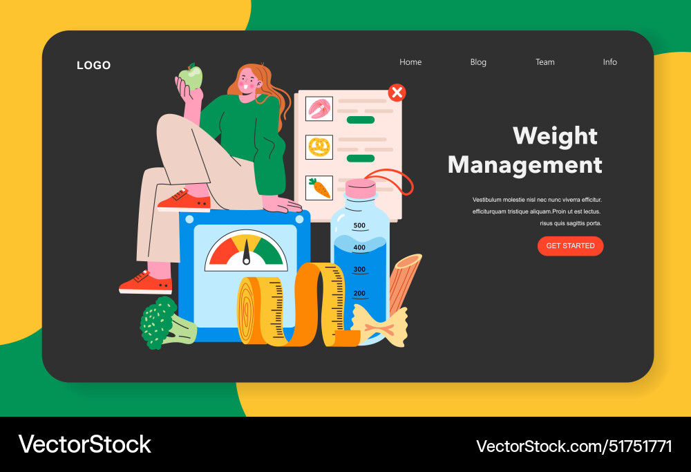 Healthy snacking flat Royalty Free Vector Image